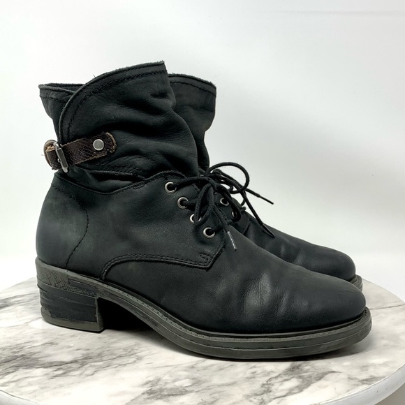 OTBT | Shoes | Otbt Gallivant Leather Combat Boots 85 Moto Grunge ...